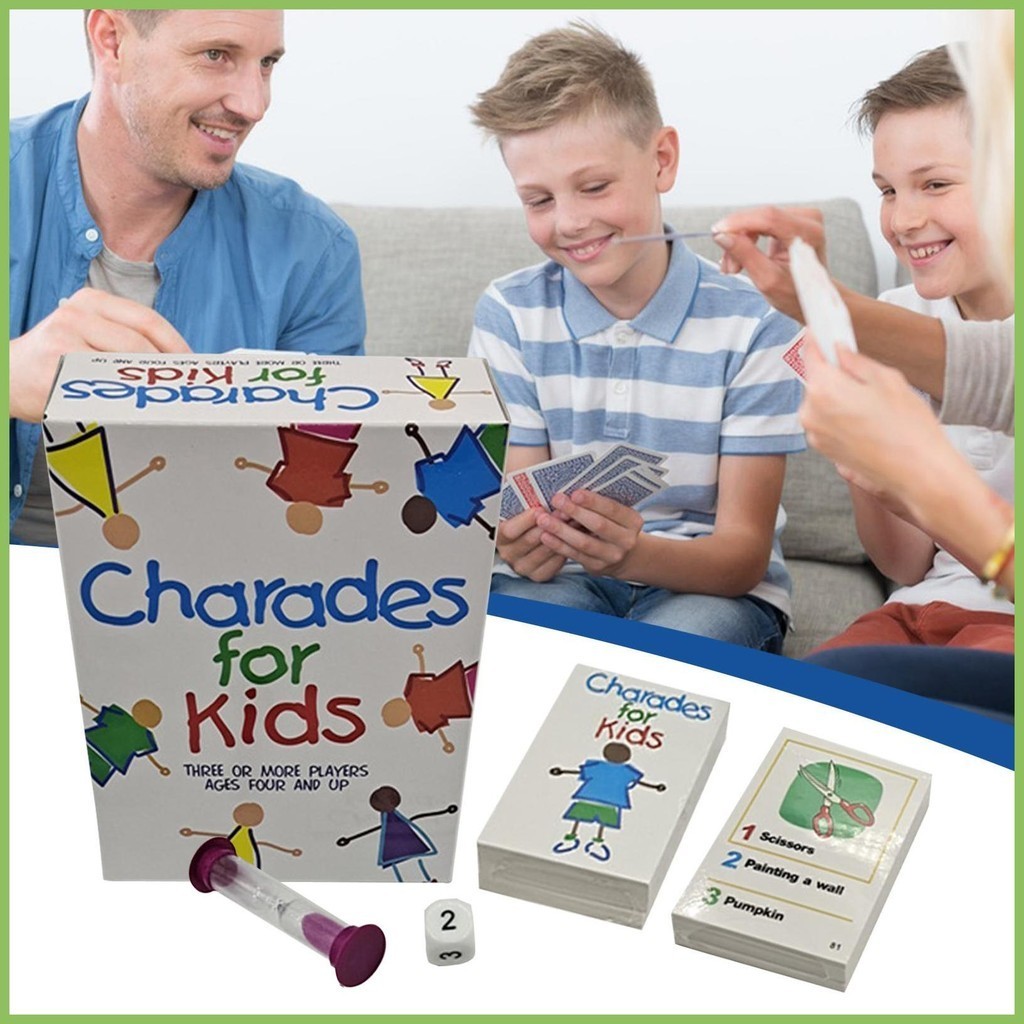 Charades สําหรับเด็กการ์ดเกม Guess the Word เกมการศึกษา Guess the Word ...