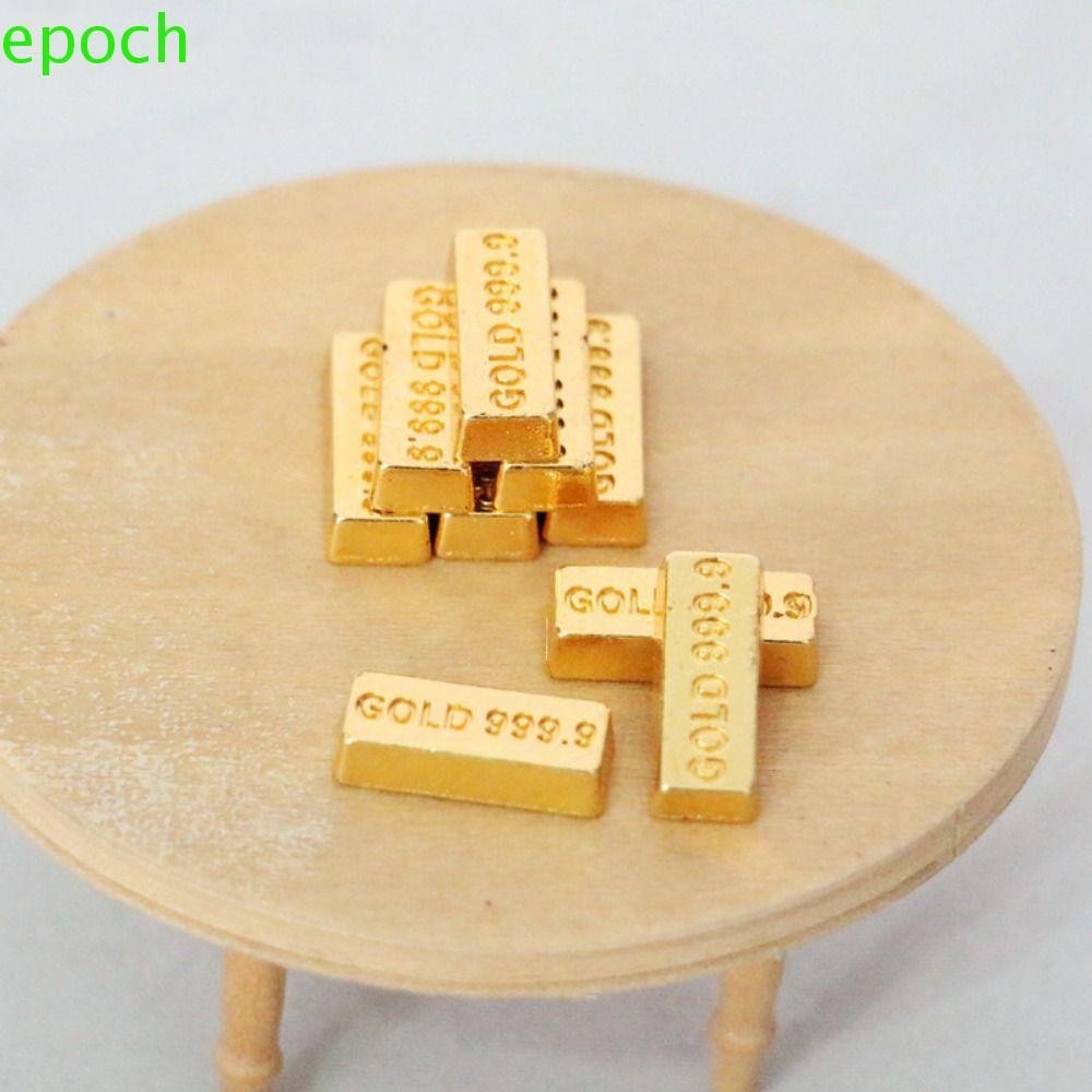 Epoch 6 ชิ้น Miniature Gold Bars,แกล้งทําเป็นของเล่นตุ๊กตาเครื่องใช้ใน ...