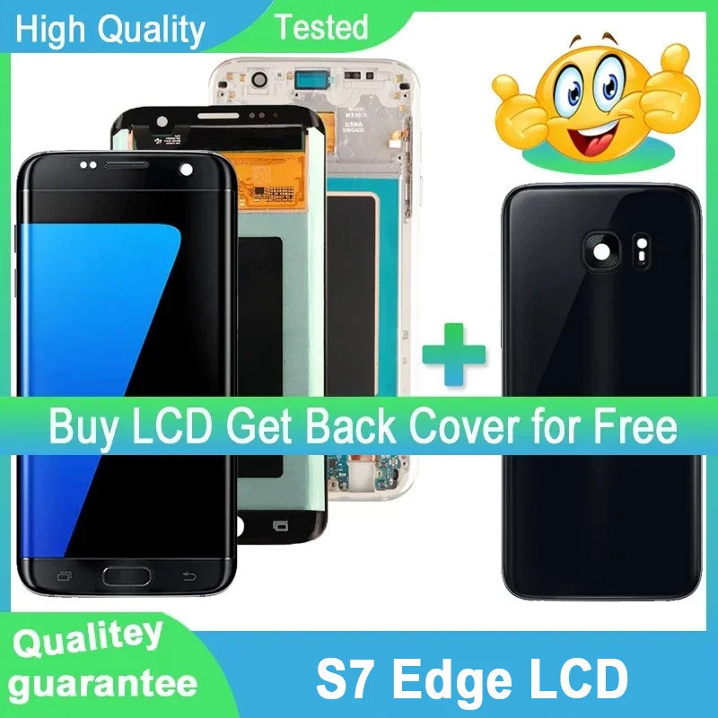 ทดสอบ AMOLED สําหรับ Samsung S7 Edge G935 G935F SM-G935F LCD หน้าจอ ...