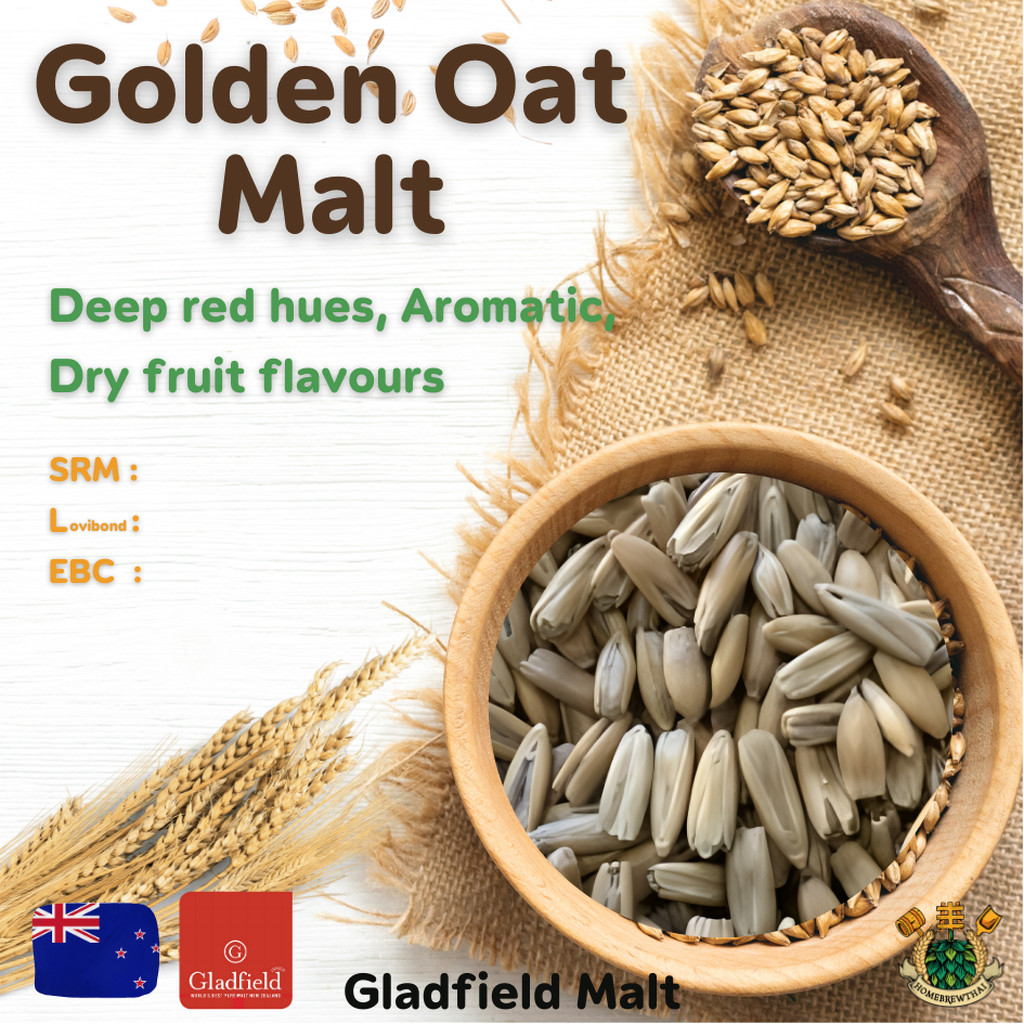 Gladfied Golden Oat Malt/Crystal Oat Malt (Gladfield) | Shopee Thailand