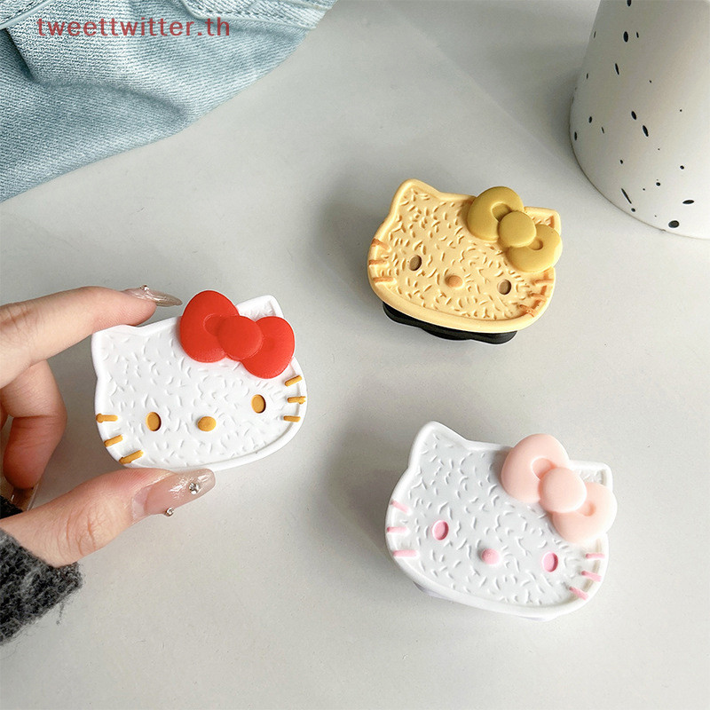 Tweet Kawaii Hello Kitty ที่วางโทรศัพท์มือถือ W/กระจกน่ารัก Sanrio ที่ ...