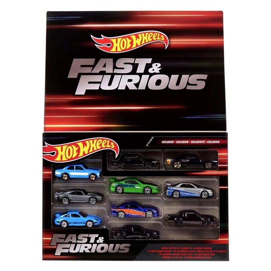 ของแท้ Hot Wheels 2023 Fast and Passion Set htn21กล่องของขวัญ Nissan ...