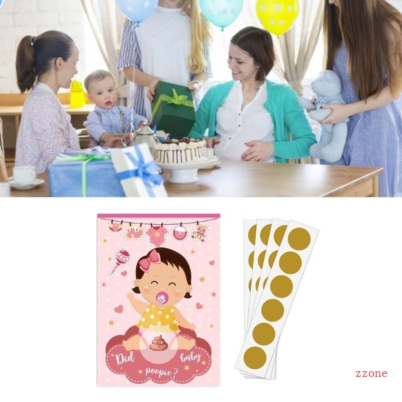 Zzz แพ็ค 24 Entertaining Baby Shower ตั๋วหวย Scratch Raffle การ์ดมัลติ ...