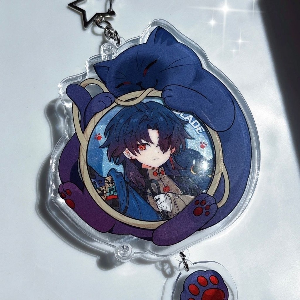 ใบมีดพวงกุญแจ Man Jing หยวนพวงกุญแจผู้หญิง Key Holder คู่ Key แหวนจี้อะ ...