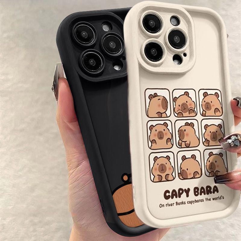 ตลก Capybara Expression สําหรับ Xiaomi Redmi หมายเหตุ 13 A3 Pro 12 11 ...