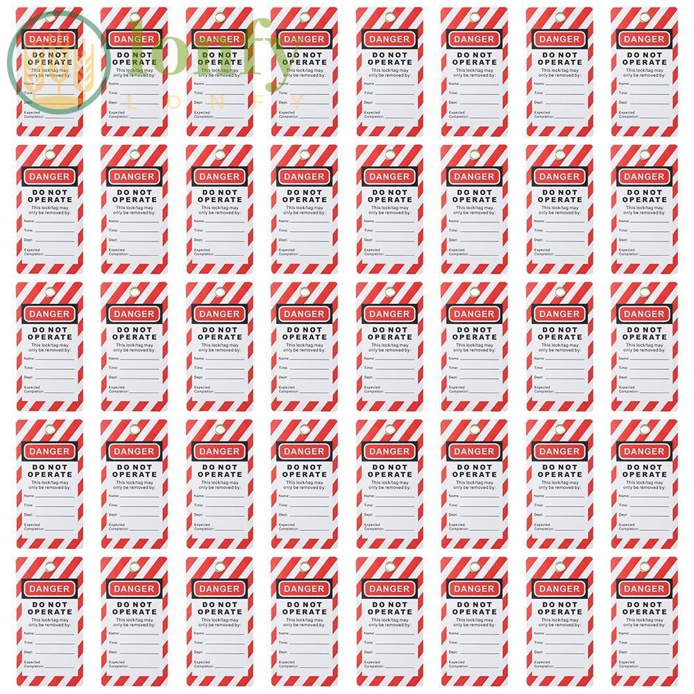 Lonfy Danger Do Not Operate Tags, PVC 16.4*9.5 cm/6.5*3.7 นิ้ว Lockout ...