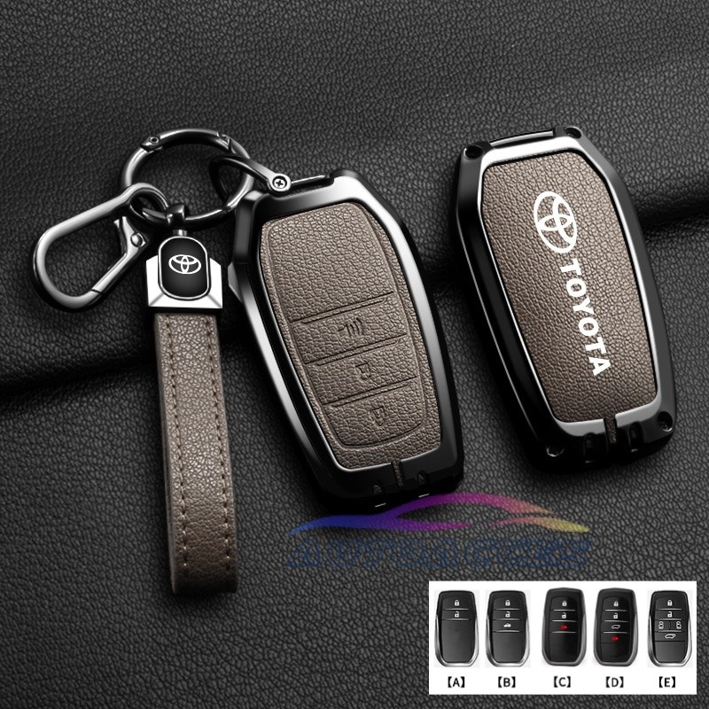 ฝาครอบกุญแจรถระยะไกล Key FOB ผู้ถือพวงกุญแจสำหรับ Toyota HARRIER ...