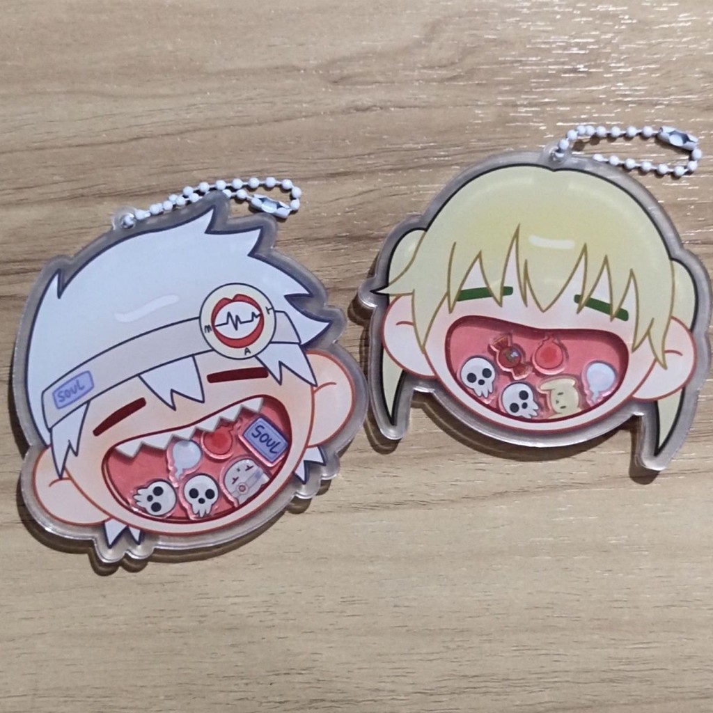 SOUL Eater อะนิเมะพวงกุญแจผู้หญิง Shake Fighter อะคริลิค Key Chain Man ...