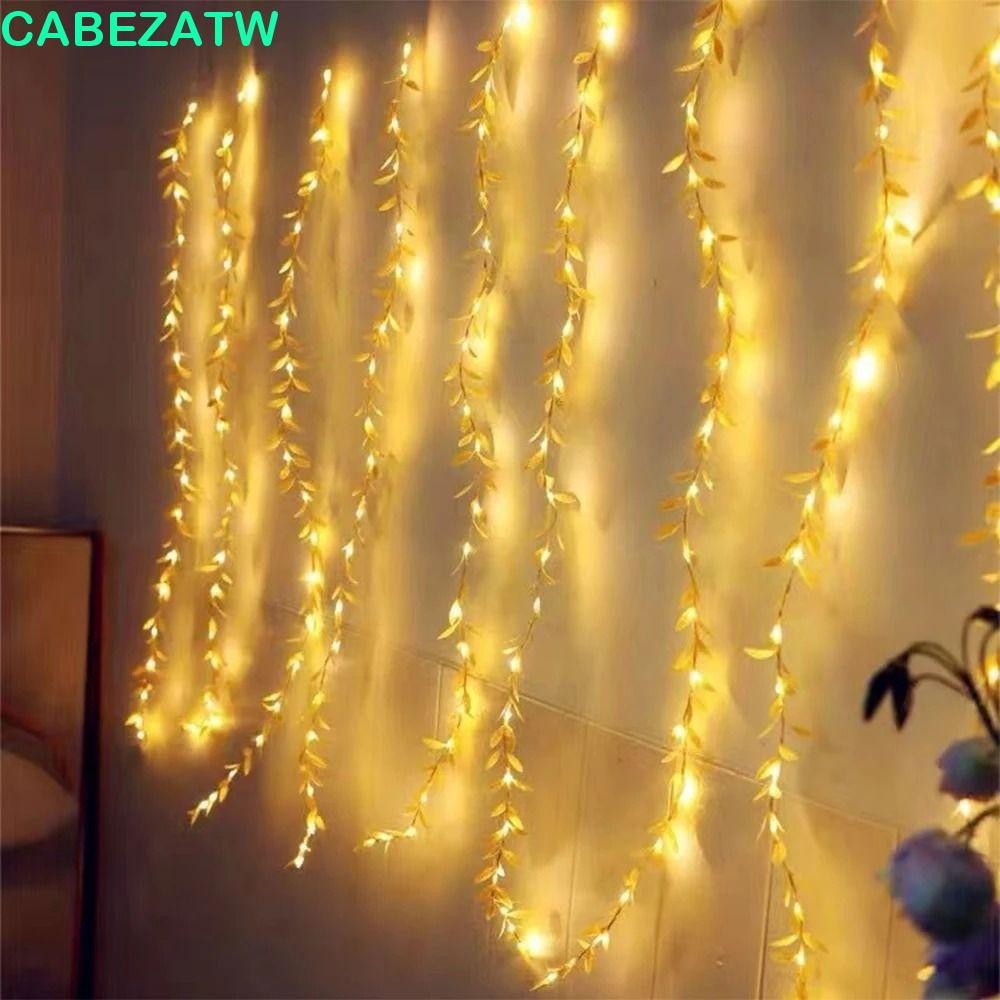 CABEZATW Gold Leaf String Lights,ประดิษฐ์Creative Vine Fairyไฟ,ตกแต่ง ...