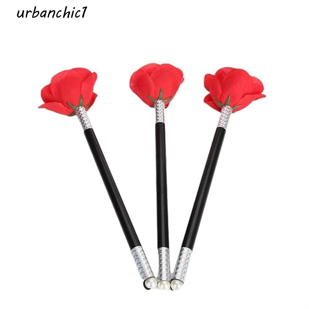 URBANCHIC ดอกไม้ Magic Tricks, Close Up Gimmicks Props Stick Rose, ง่าย ...