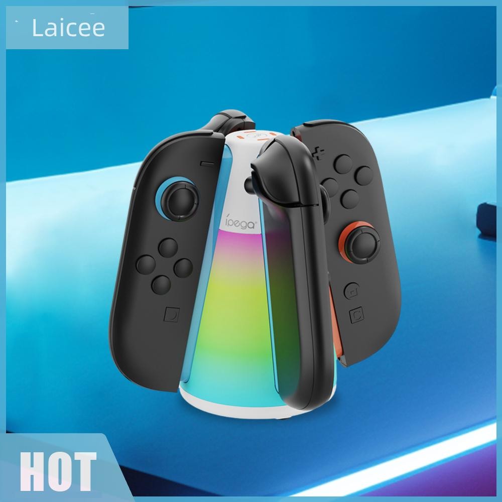 [Laicee.th] สําหรับแท่นชาร์จ Joy-Con NS2 4 in 1 แท่นชาร์จคอนโทรลเลอร์พร้อมไฟ RGB | Shopee Thailand