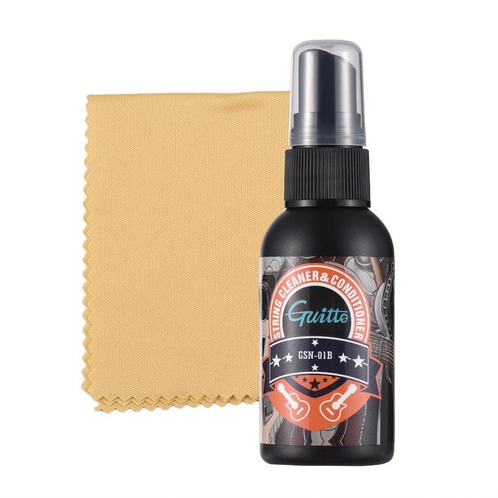 MusicalBase-th Guitto Guitto Cleaning Care Kit 50ml String Oil Anti-Rust Oil พร้อมผ้าสำหรับ ...