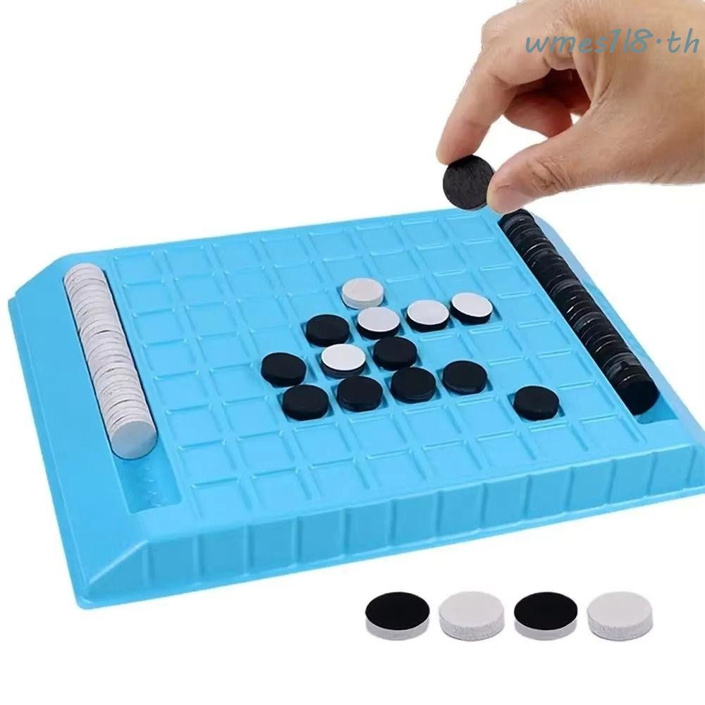 WMES1 Kid Overturn Chess, Parent-Child Interactive แบบพกพา Flip Black ...