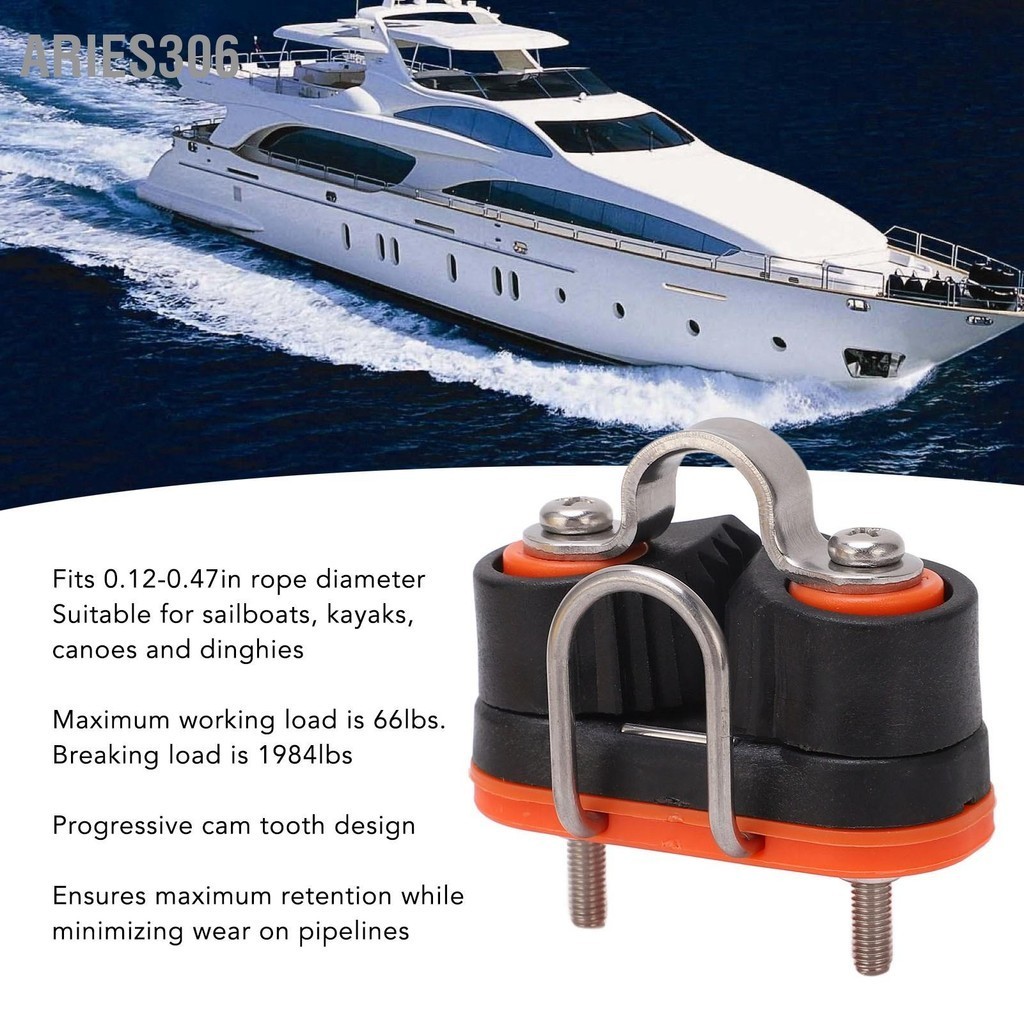 Aries306 เรือใบเรือคายัค Cam Cleat Fast Entry Wire Fairlead อุปกรณ์เรือ ...