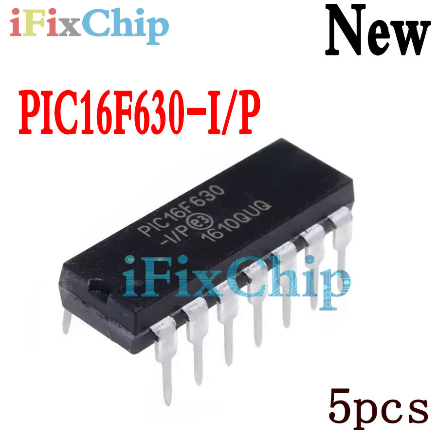 5pcs ยี่ห้อใหม่ PIC16F630-I/P DIP14 PIC16F630-I DIP PIC16F630 DIP-14 16F630 | Shopee Thailand