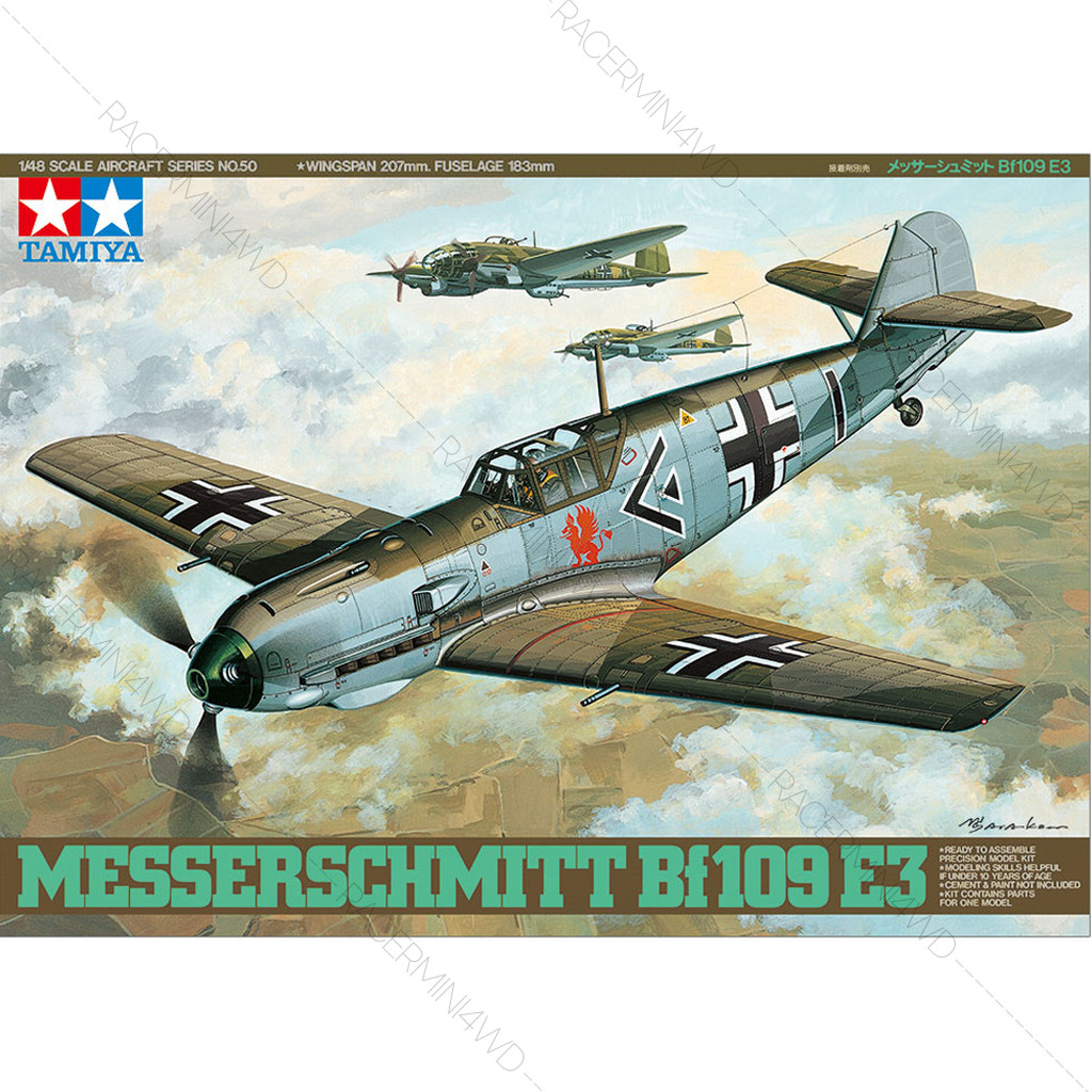 TAMIYA 61050 1/48 Messerschmitt Bf109 E-3 ชุดโมเดลประกอบทามิย่าแท้ | Shopee Thailand