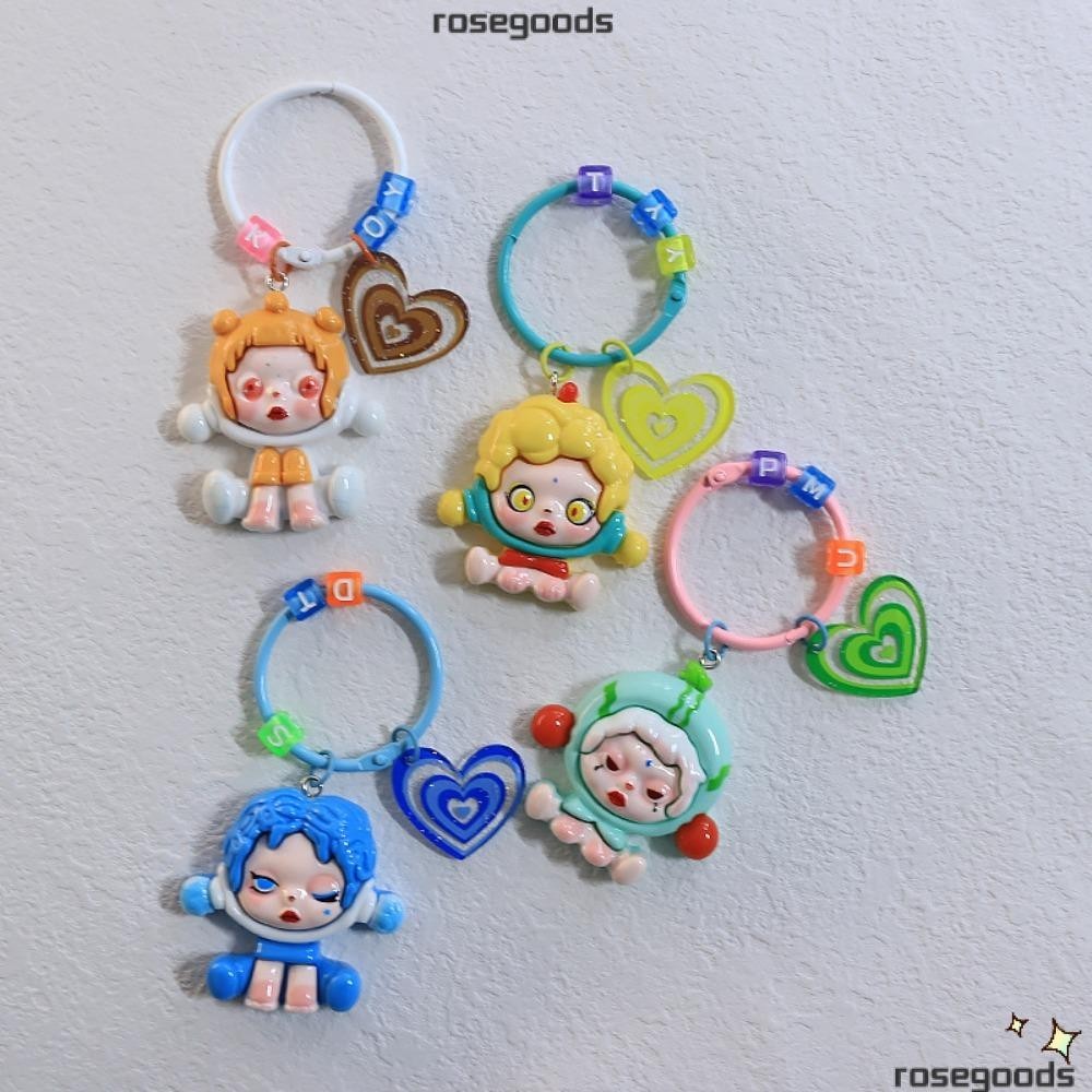 พวงกุญแจ ROSE, Pop Mart Labubu Bag Pendent, การ์ตูนเรซิ่น Love Bag ...