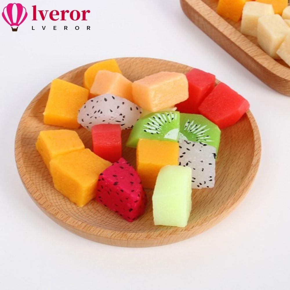 Lveror 5 ชิ้น Hami Melon, ผลไม้จําลองจําลองสูงขนาดเล็ก, การตกแต่งจําลองผลไม้การถ่ายภาพ 8 รูปแบบ ...