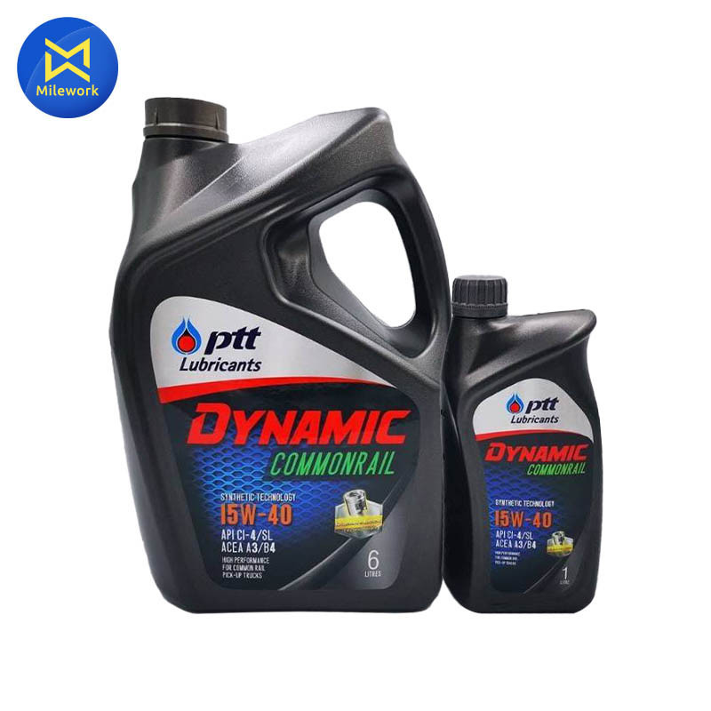 น้ำมันเครื่อง PTT DYNAMIC COMMONRAIL(15W-40)6L แถม1L (405827 ) | Shopee Thailand