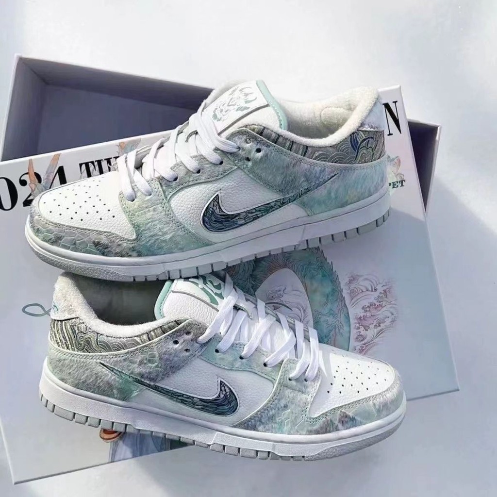 Pure Original Dragon Year Limited Dunk Blue and White Three Prince Ao ...