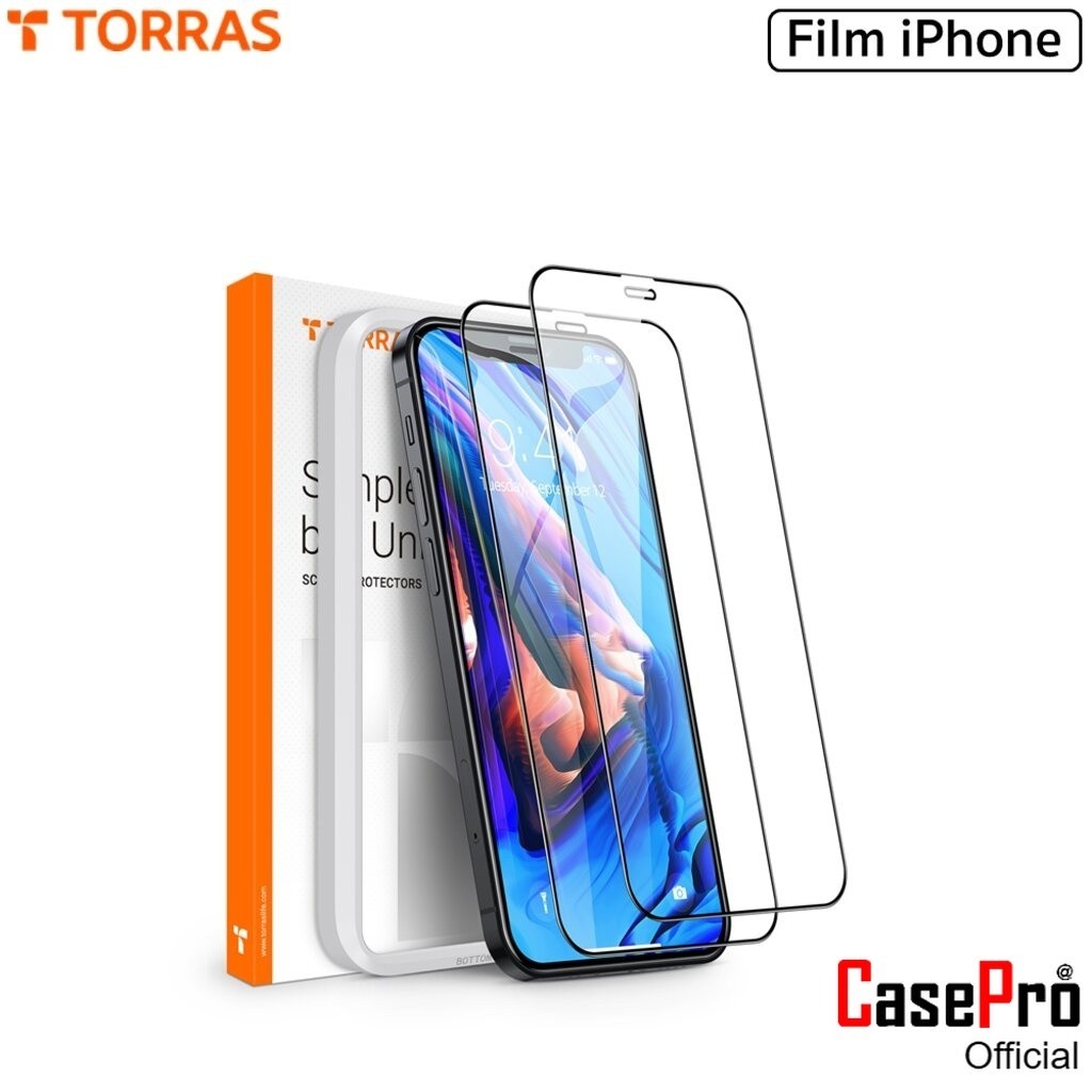 Torras Diamonds Hard 10X Military Grade ฟิล์มกระจกกันรอยเกรดพรีเมี่ยม รองรับ iPhone12Mini/12 ...