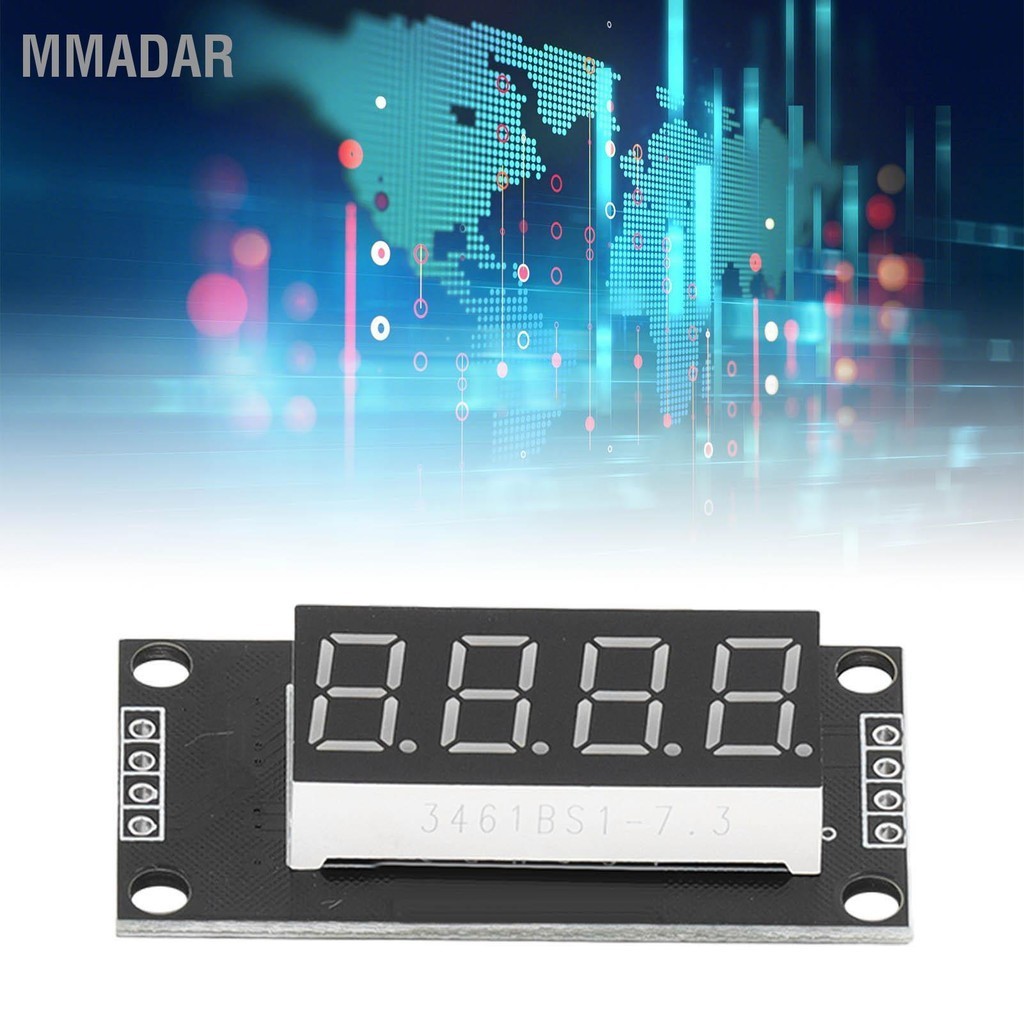 MMADAR ดิจิตอลจอแสดงผลโมดูลหลอด LED 0.36in หน้าจอ 4 หลัก 7 Segment PCB ...