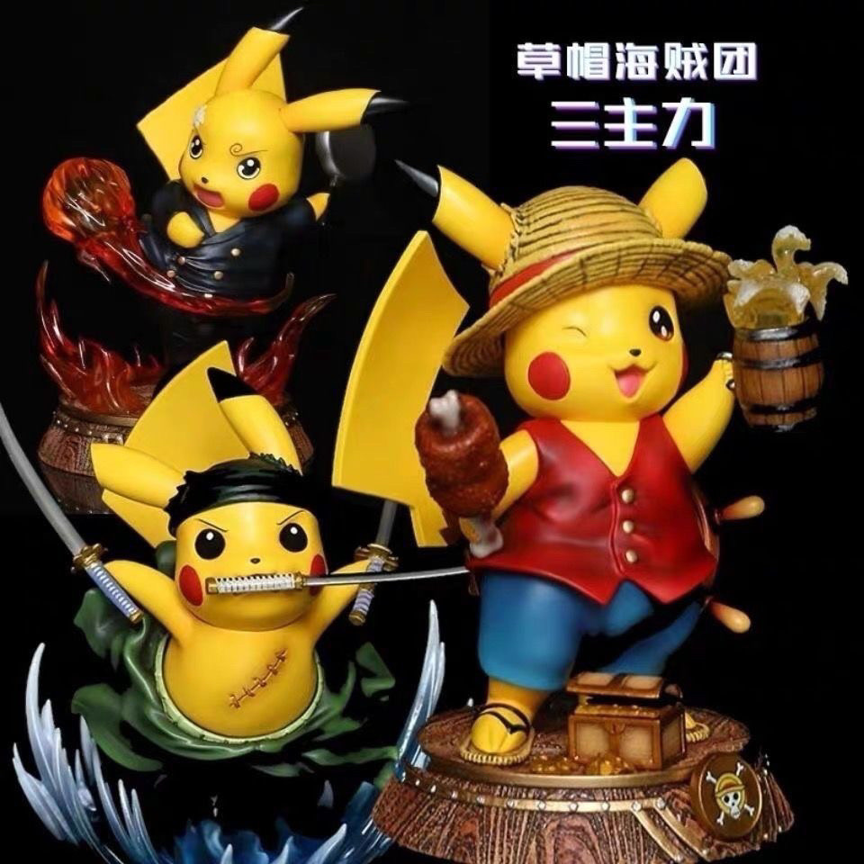Pokemon One Piece Pet Essence Pikachu COSOne Piece Lufei Shanzhi Sauron ...