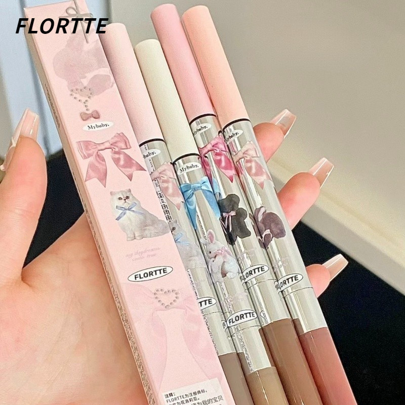 FLORTTE อายไลเนอร์ปากกาเน้นข้อความแบบปลายคู่และปากกาคอนทัวร์ | Shopee Thailand