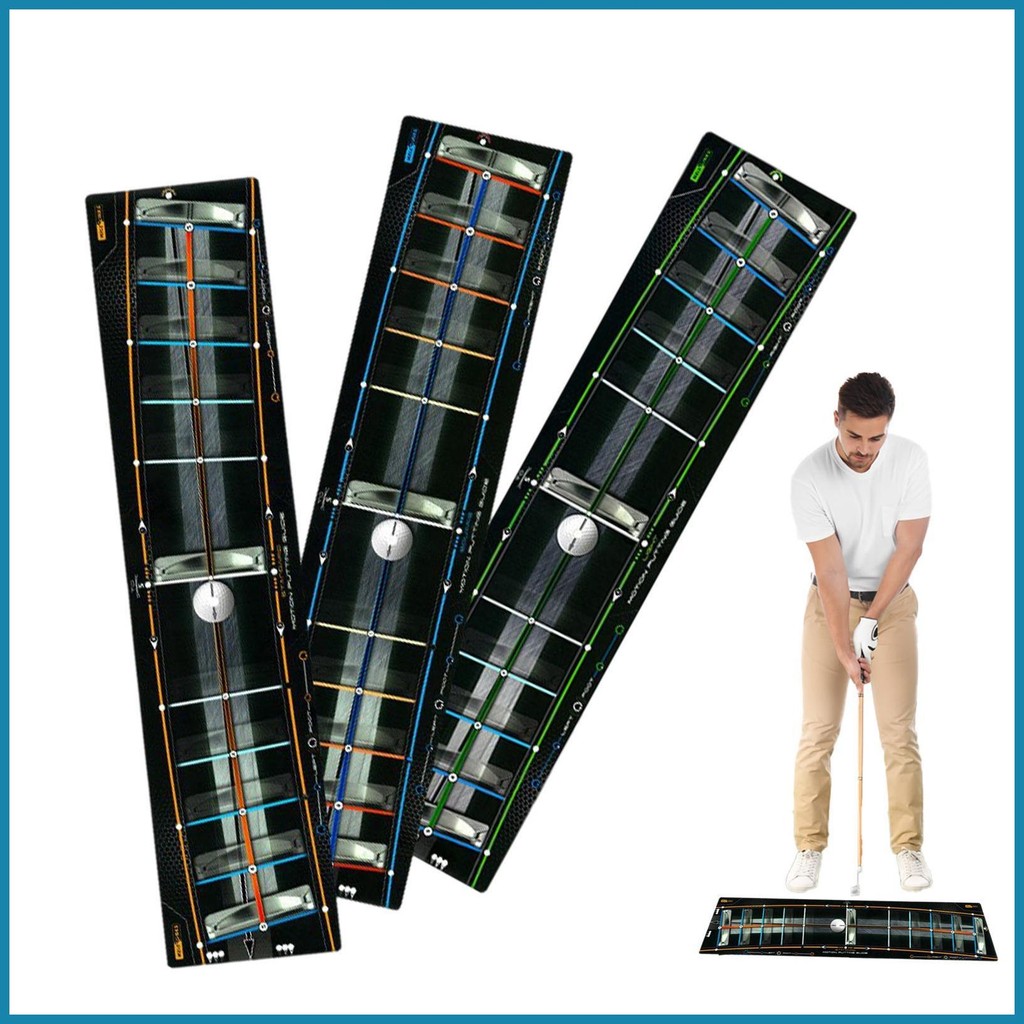 Golf Putter Practice Mat Dynamic Putter Guide Pad Golf Training Aid ...