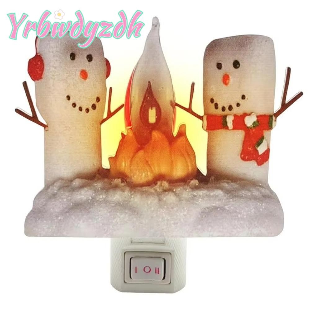 Yrbwdyzdh ไฟกลางคืนริบหรี่, คริสต์มาสน่ารัก Snowman และ Campfire Night ...