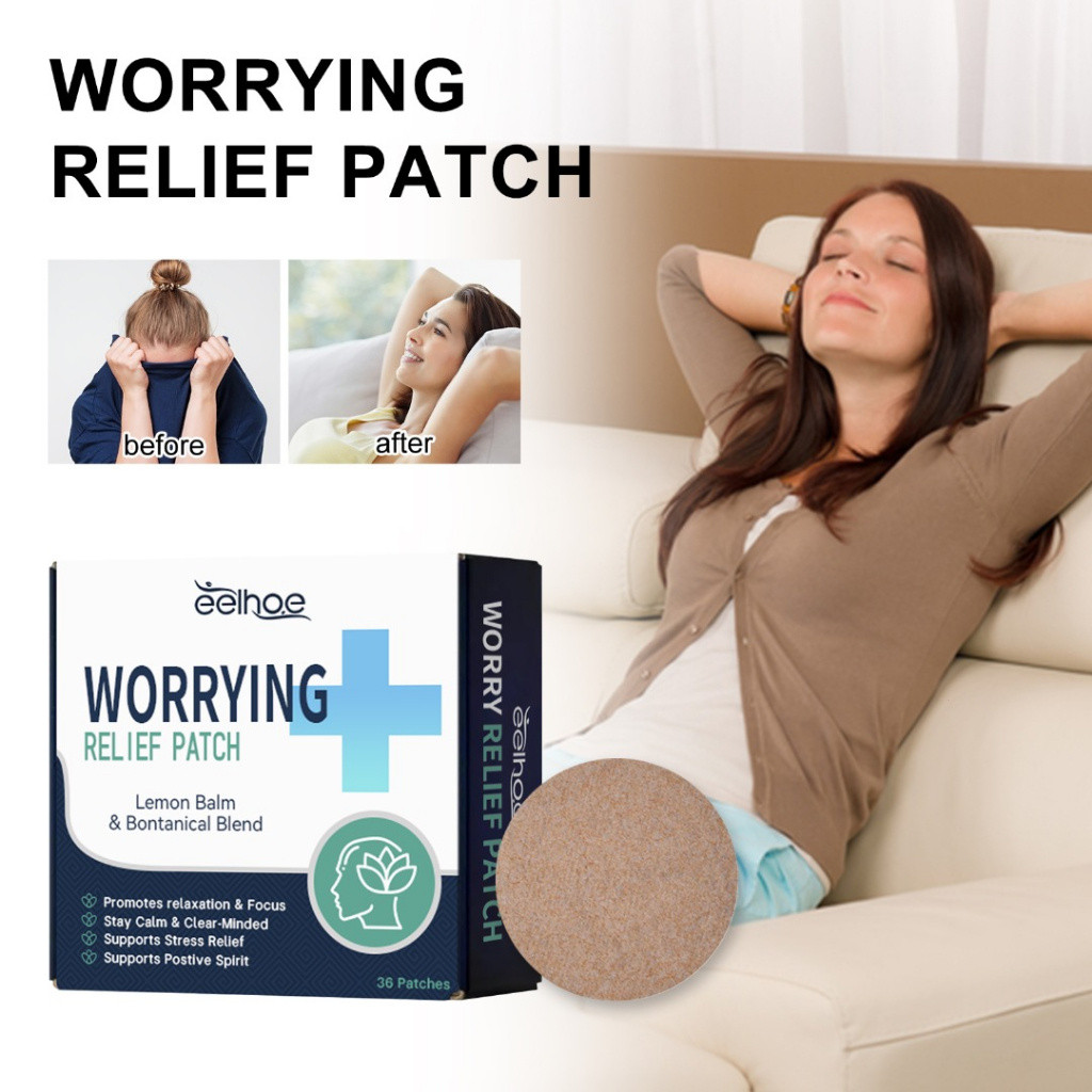 36 ชิ้นแพทช์ผ่อนคลาย Calming Bio-Frequency Patch Worrying Relief Patch ผ่อนคลายบรรเทาความวิตก ...