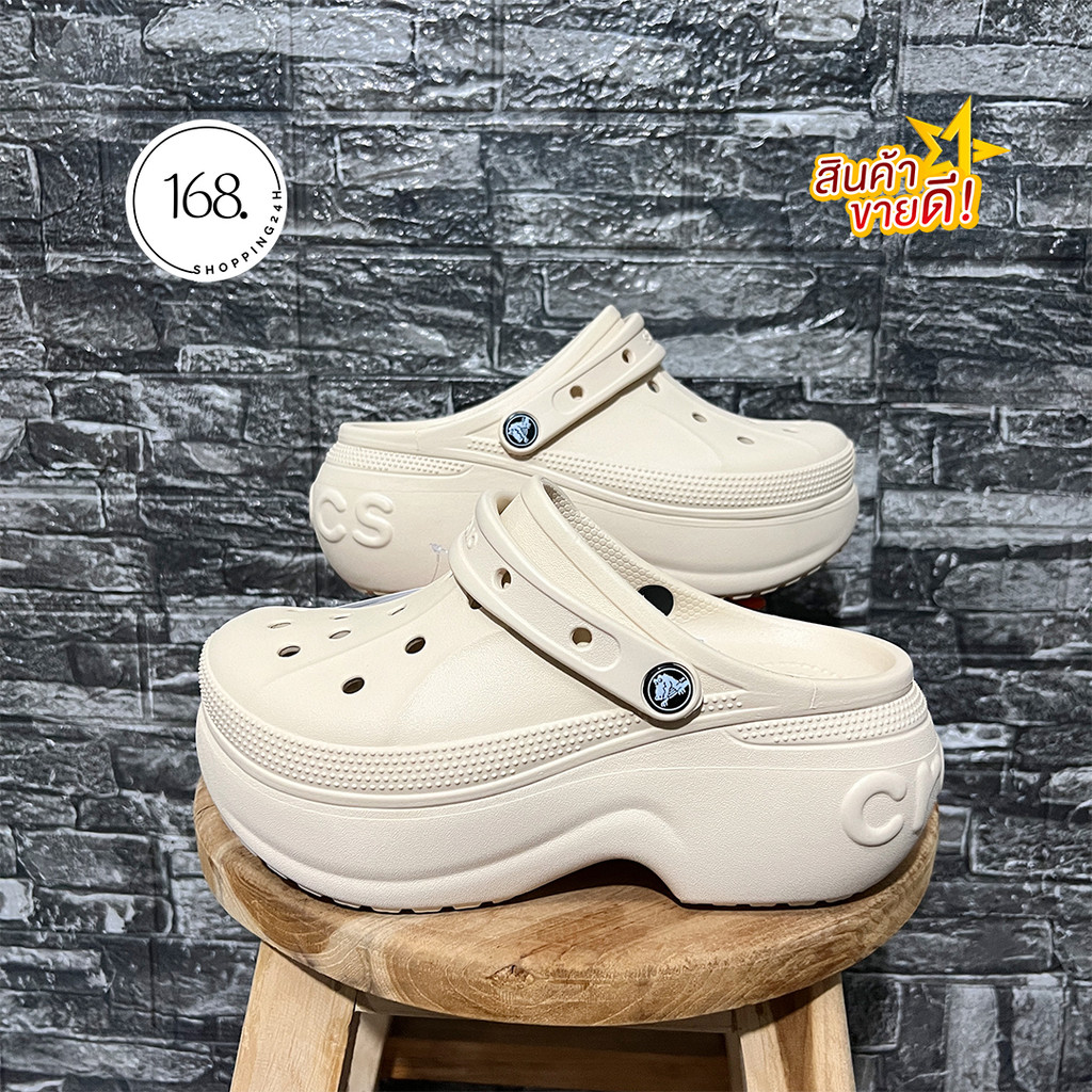 🔥จัดโปรจ้า🔥รองเท้าเสริมส้น crocs Bella clog รุ่นใหม่จ้า เบาสบายนิ่มจ้า | Shopee Thailand