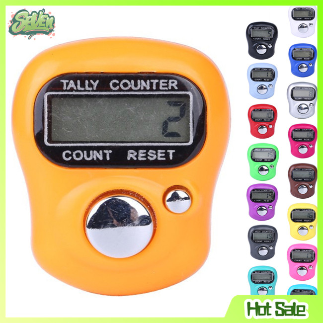 Finger Tally Counter LED Digital Display Counter Clicker รีเซ็ต Lap ...