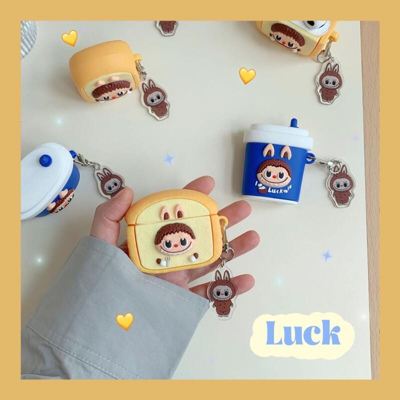 Bizarre Labubu Coffee Toast รองรับ AirPods Pro 2/1/2/3 รุ่น Apple หูฟัง ...