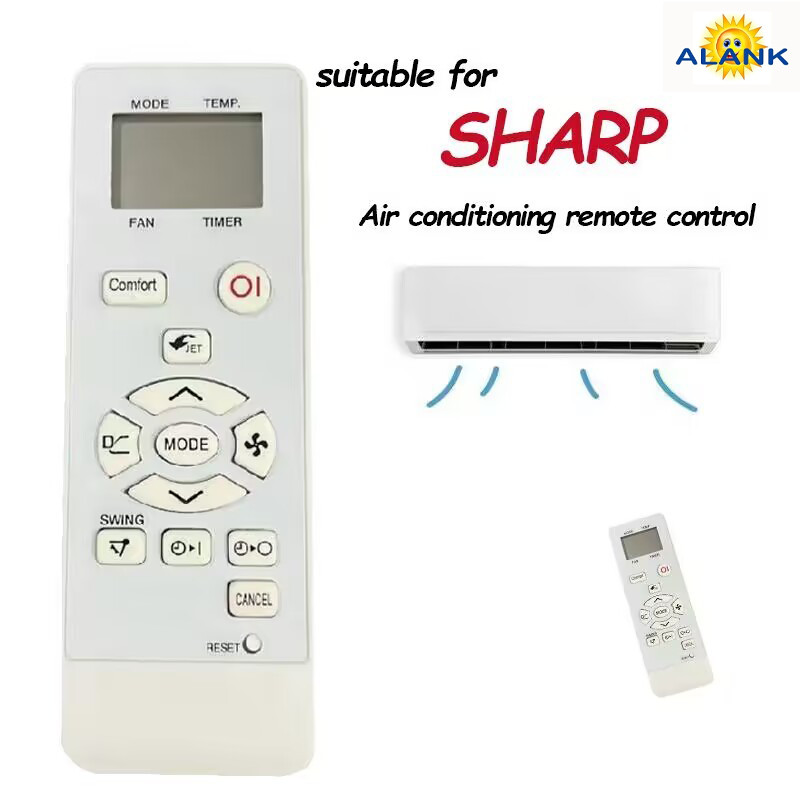 Remote รีโมทแอร์ Sharp (ฟังก์ชั่น/รูปลักษณ์ ที่เหมือนกัน/สามารถใช้ได้ทั้งหมด) CRMC-B006JBEZ ...