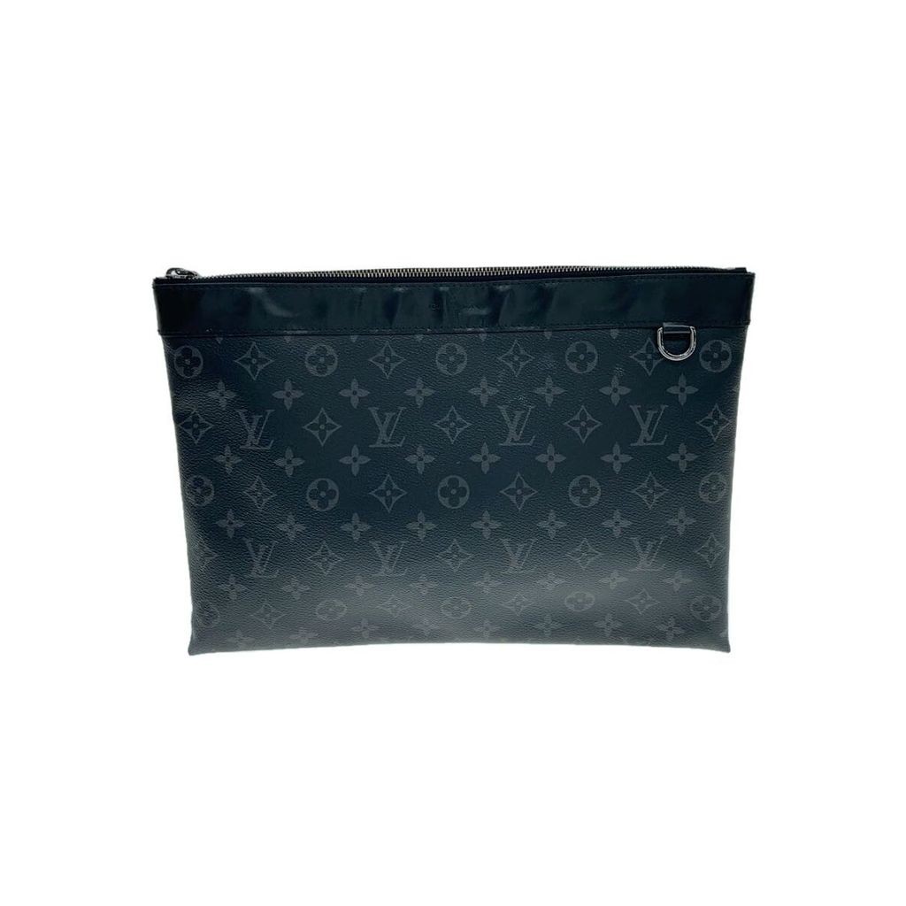 Louis VUITTON Pochette Monogram Eclipse Black PVC ส่งตรงจากญี่ปุ่น มือ ...