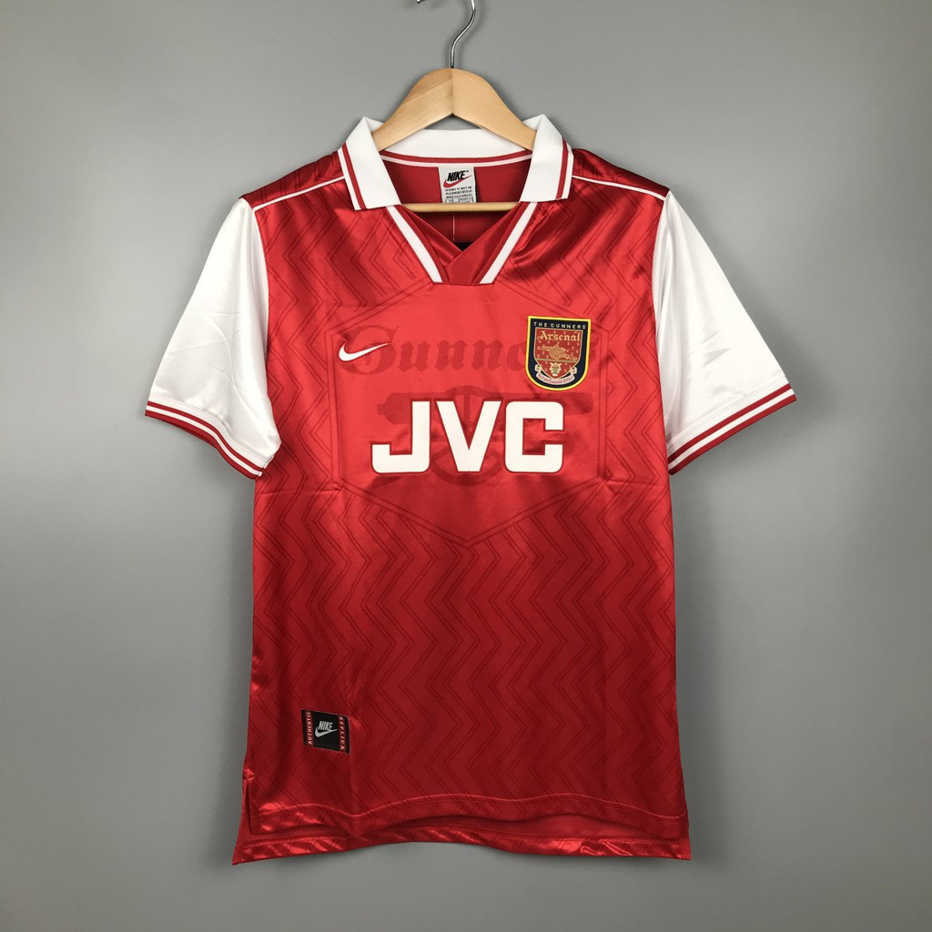 1996-1997 Home Away Retro เสื้อฟุตบอลฟุตบอล Arsenal Home Vintage แขน ...