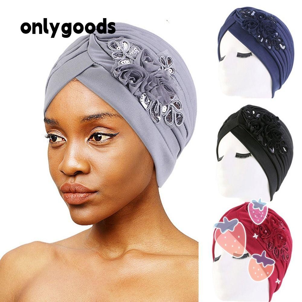 เท่านั้น Indian Inners จีบ Headwear Bonnet Sleep Cap | Shopee Thailand