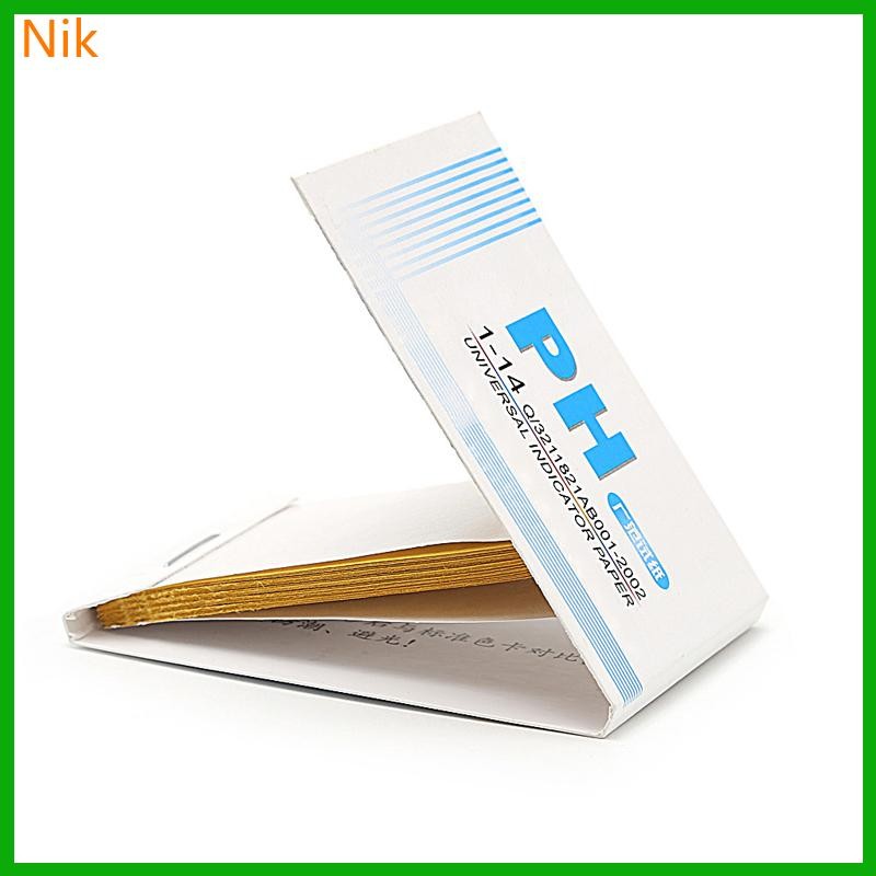 บ. ๊ลค.ศ. 1x 80 Strips Full pH 1-14 Test Indicator Paper Litmus Test ...