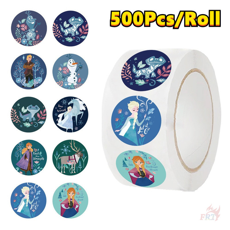 Frozen Series 02 - Elsa / Anna / Olaf . สติ๊กเกอร์รางวัลเด็ก 500 ชิ้น ...