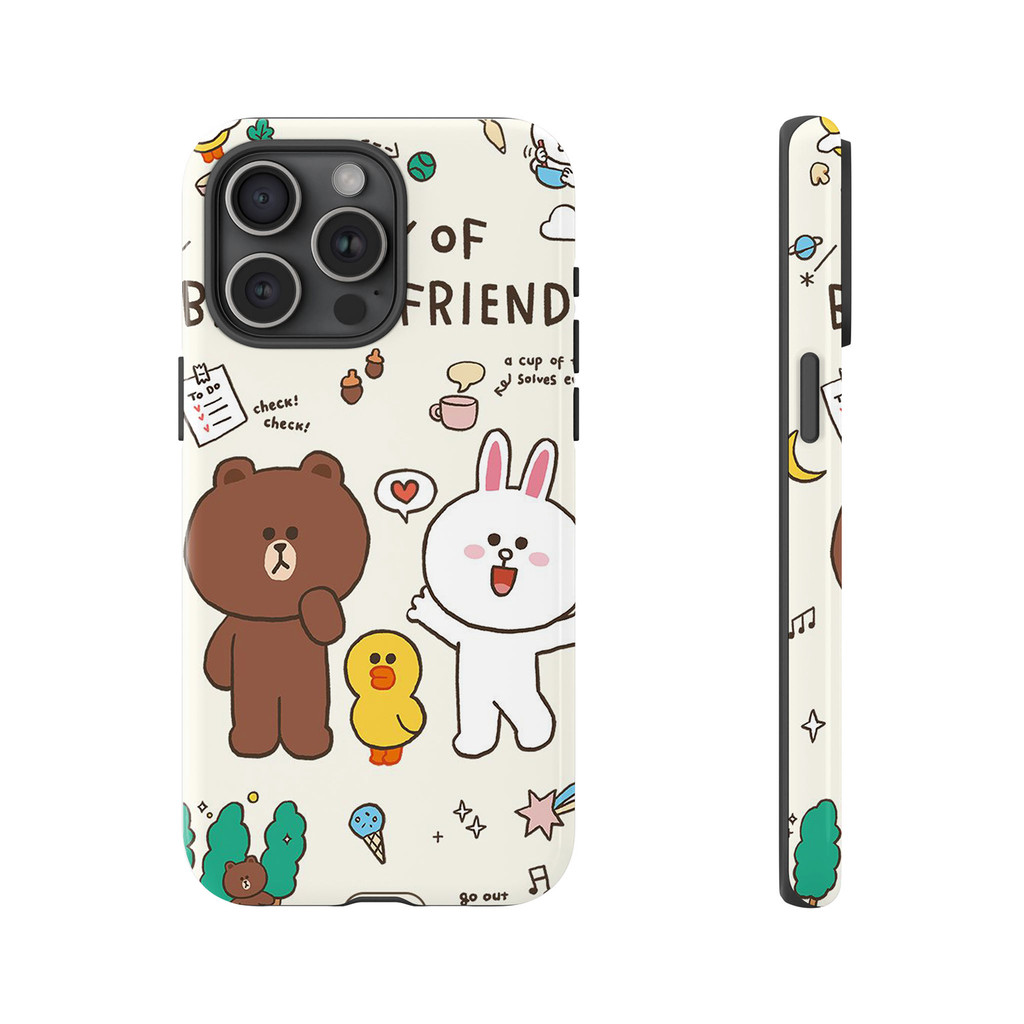 LINE FRIENDS เคสโทรศัพท์น่ารัก Tough Iphone 17Air 16 15 14 13 12 11 ...