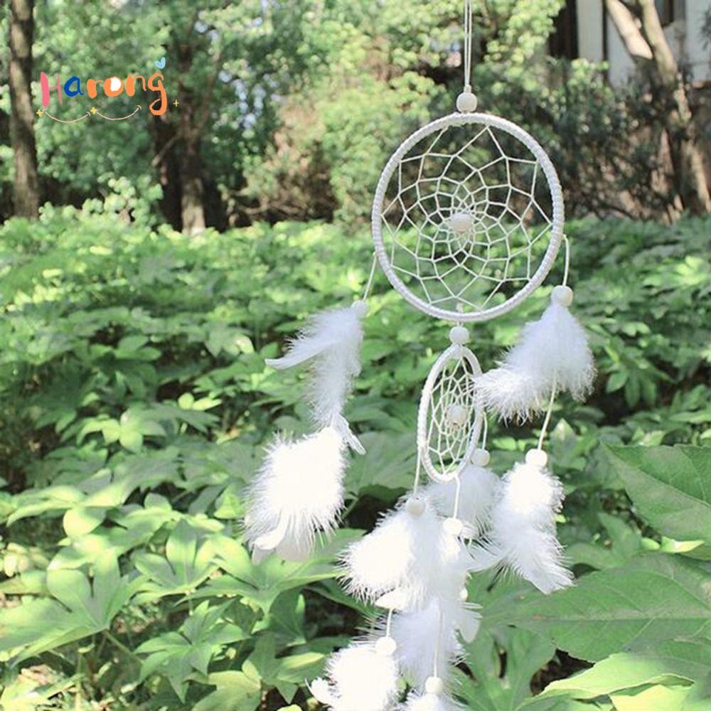 HARONG Dream Catcher สไตล์อินเดียจับขึ้นตกแต่งห้อง Feathers แขวนผนัง ...