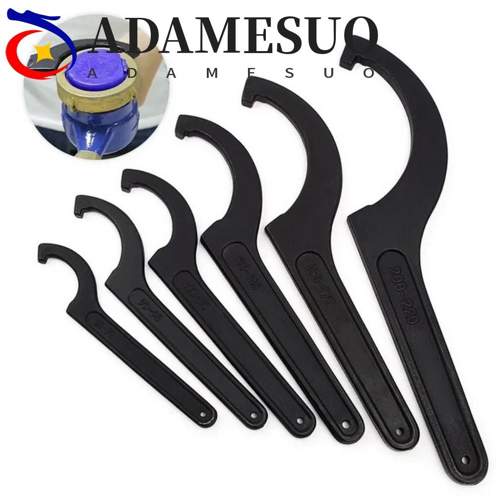 ADAMESUO ประแจตะขอ, Pre Load Hook ปรับ C Hook Spanner, Universal เครื่องมือปรับรอบ Nut 22-72 มม. ...