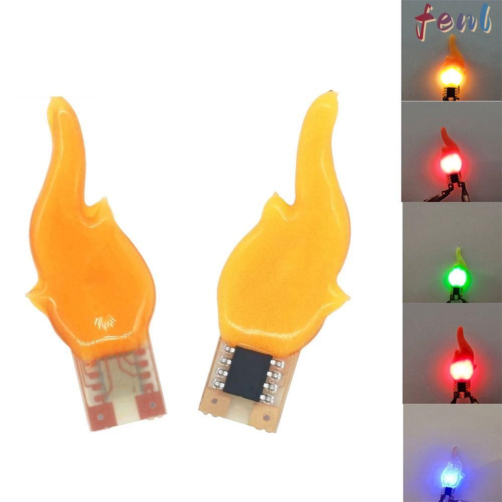 โคมไฟเปลวไฟ FENL, ไฟไดโอดเทียนแฟลชห้าสี, ไฟเทียน 3V DIY | Shopee Thailand