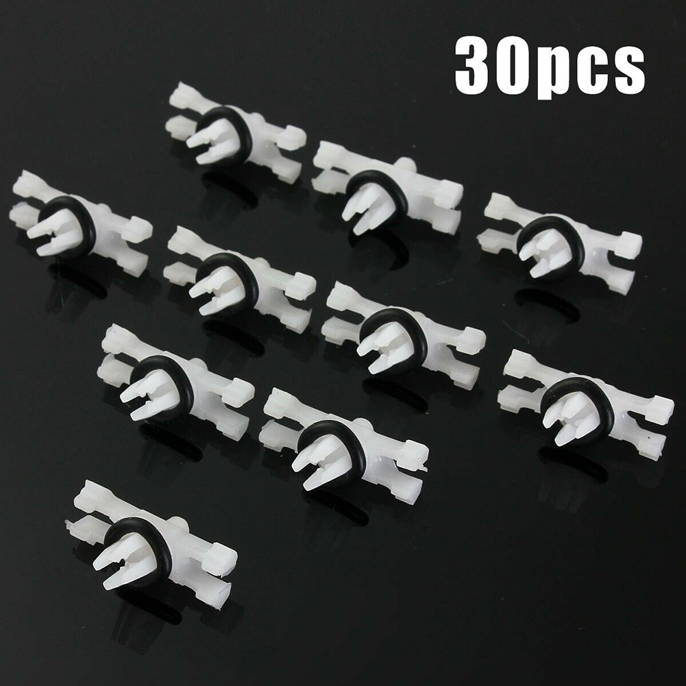 ⛤นกอินทรี⛤30x Top Roof Rain Gutter Moulding Trim Fastener Clip สําหรับ ...