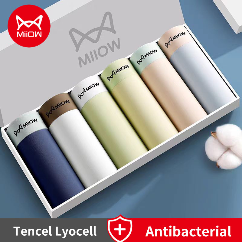 Miiow 3-Pack Sports กางเกงบ็อกเซอร์ระบายอากาศผู้ชาย | Shopee Thailand