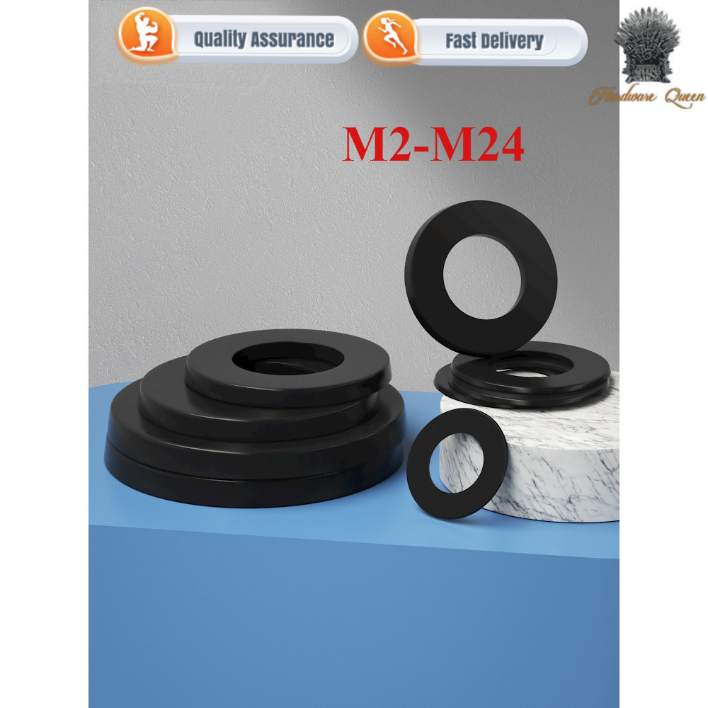 [9QM3] ปะเก็นไนลอนสีดํารอบฉนวนปะเก็นแบน M2M2.5M4M5M6M8M10M12-24 ปะเก็นพลาสติก | Shopee Thailand