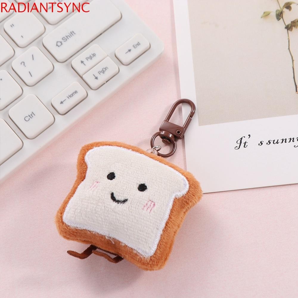 Radiantsync พวงกุญแจตุ๊กตา, ขนมปังขนมปังปิ้ง Charm พวงกุญแจน่ารัก, ของเล่นตุ๊กตาพวงกุญแจ Kawaii ...