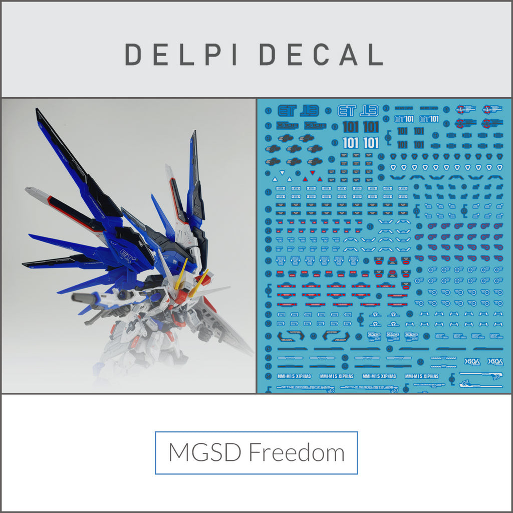 Delpi Water Decal (ดีคอลน้ำ) MGSD Freedom Gundam | Shopee Thailand