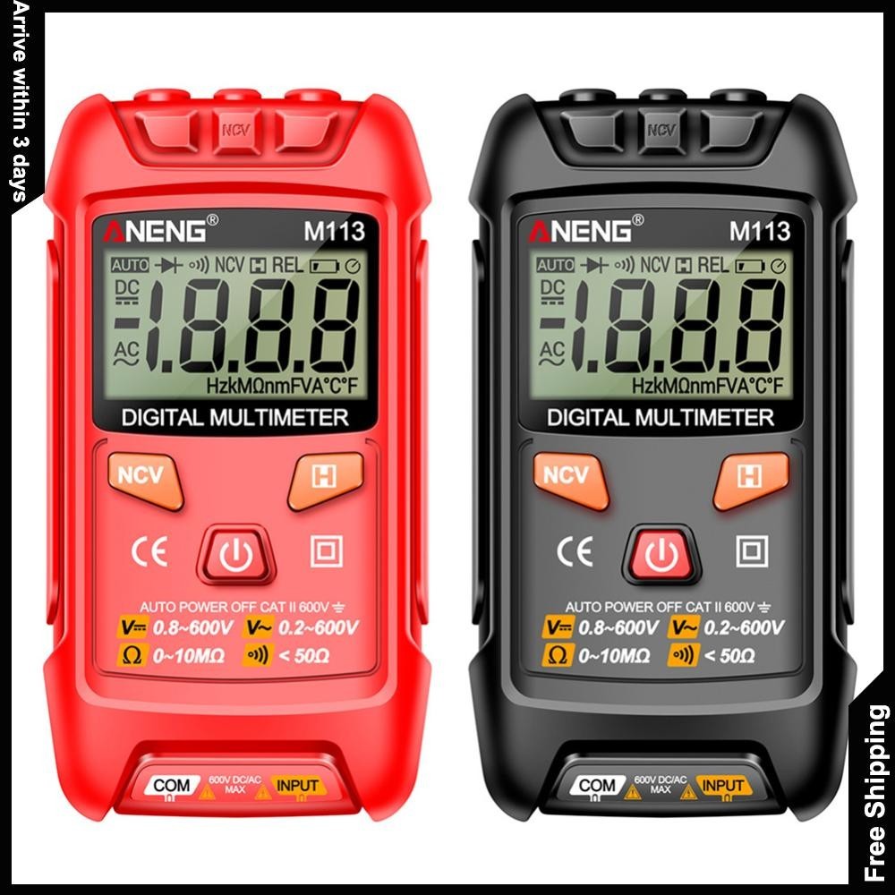 Aneng M113 Mini Digital Multimeter AC/DC Voltage Meter 1999 นับ Multimetro Ohm NCV เครื่องมือ ...
